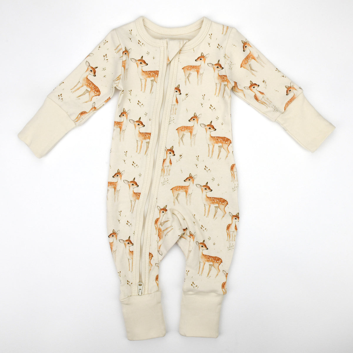 Organic Cotton Baby Pajamas 2-Way Zip Front Zipper Sleeper, Saffron ...